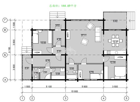 木屋设计平面图 木屋图 简单木屋图 大山谷图库