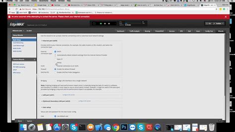 Edge Router Part Basic Setup GUI YouTube
