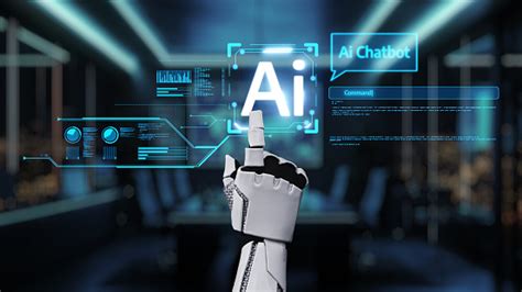 미래 로봇 손은 첨단 기술 및 자동화 개념을 위해 현대 사무실 환경에서 Ai 챗봇 인터페이스와 상호 작용합니다 오바나 인공지능에 대한 스톡 사진 및 기타 이미지 Istock