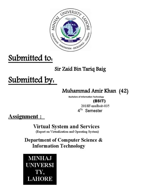 Assignment No1 Visualization And Operating System Pdf Virtualization Operating System