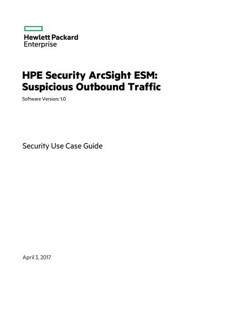 Suspicious Outbound Traffic Monitoring Security Use Case Guide Pdf