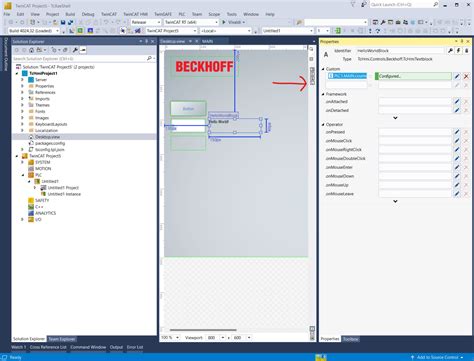 Twincat Hmi Your First Project Project Upload Server Config Hello Twincat