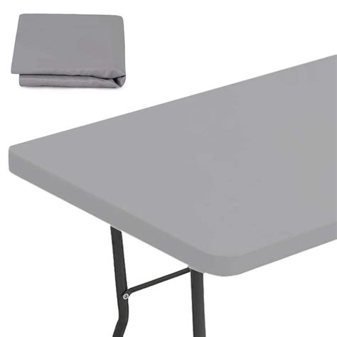 Ebern Designs Rectangle Table Cloth Cover Waterproof Polyester Elastic Fitted Tablecloth For 6