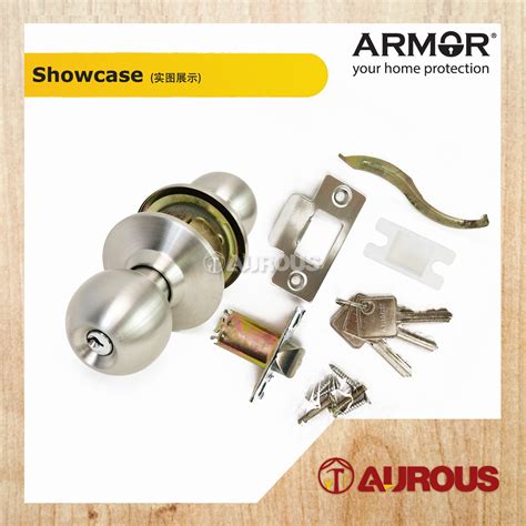 ARMOR STAINLESS STEEL SUS304 60MM CYLINDRICAL LOCK KNOBSET DOOR LOCK ACL 2000 ET ACL 2010 PR