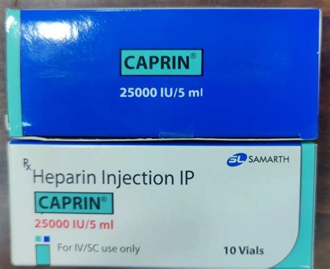 Heparin Injection I P At ₹ 130 Piece Mumbai Id 2855819044030
