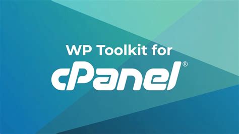 introduction to wp toolkit for cpanel youtube