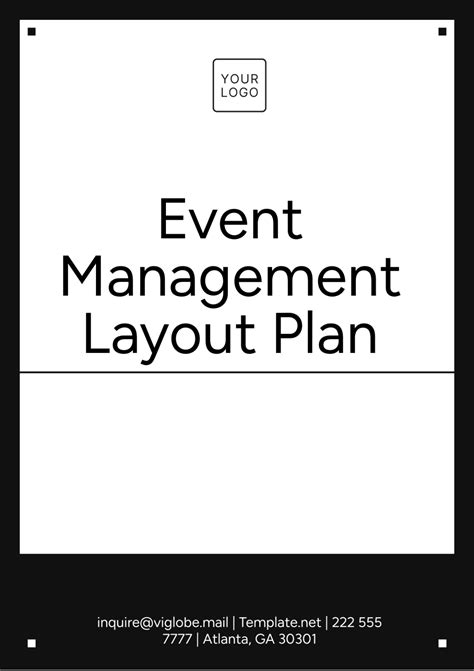 Free Event Management Layout Plan Template To Edit Online