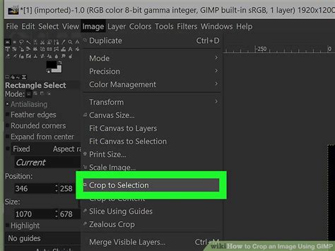 How To Crop An Image Using GIMP With Pictures WikiHow