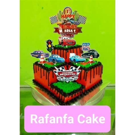 Jual Topper Kue Ulang Tahun Toper Mcqueen Cars Pake Nama Shopee Indonesia