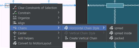 Android Constraintlayout의 Chain
