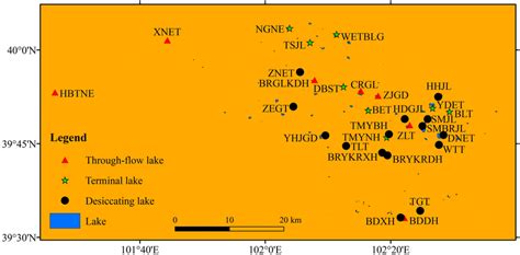 Spatial Distribution Of Hydrologic Partition Of Lakes In The Badain