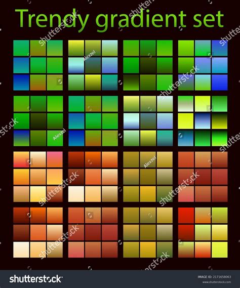 Set Swatches Colorful Gradient Background Violet Stock Vector Royalty Free 2171658063