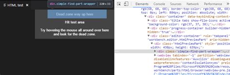 Simplefindwidget Overlays Part Html Webview Causing Dead Zone In Upper