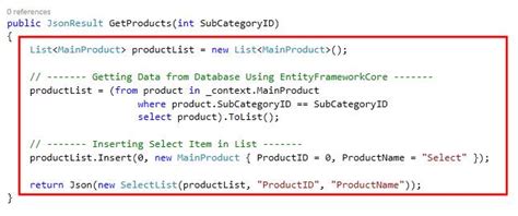 Creating Simple Cascading Dropdownlist In Aspnet Core Mvc With New Tag