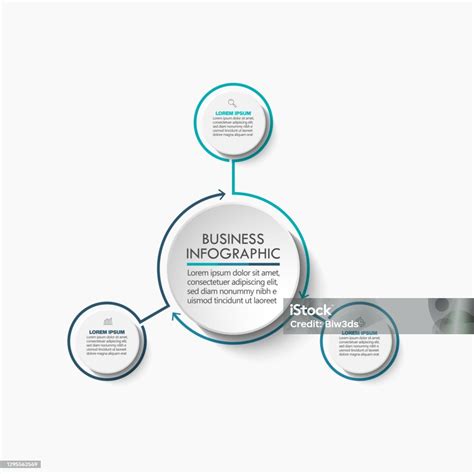 비즈니스 서클 추상적인 배경 템플릿을 위해 설계된 타임라인 인포그래픽 아이콘 0명에 대한 스톡 벡터 아트 및 기타 이미지 0명 3 개념 Istock
