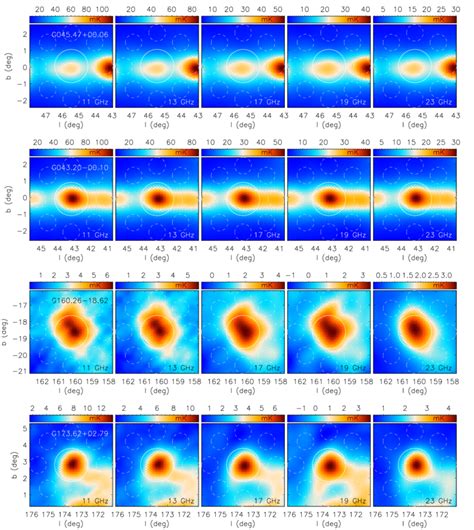 Subsample Of 1 • Smoothed Intensity Maps In Galactic Coordinates Fom