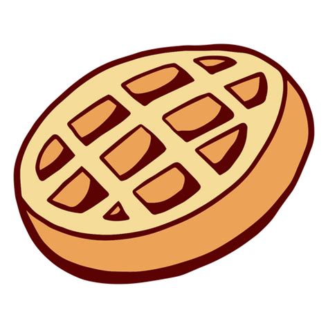 Round Cartoon Waffles