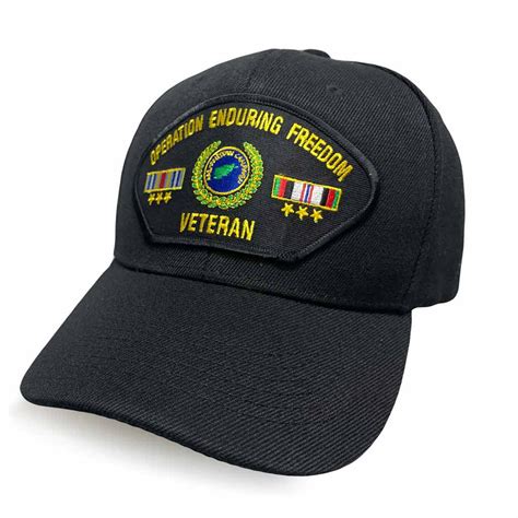 Operation Enduring Freedom Veteran Hat With Laurel And Two Ribbons