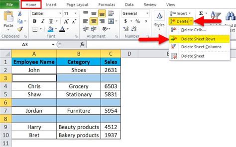 How To Remove Blank Rows In Excel 6 Simple Methods