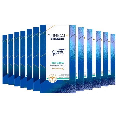 Secret Clinical Strength Soft Solid Antiperspirant And Deodorant Free