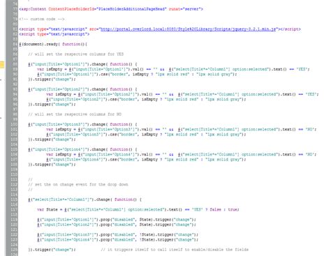 Conditional Column Validations In Sharepoint 2010 List Using Javascript