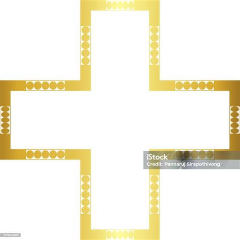 크로스 프레임 라운드 원형 그래픽 디자인 예술적 골드 액자 럭셔리 골든 프레임 골드 테두리 벡터 로얄 프레임 워크 장식 장식 요소 절연 배경 0명에 대한 스톡 벡터 아트 및
