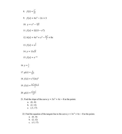 Solved For The Following Examples Use The Limit Chegg