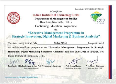 nishan alfred on linkedin glad to finish this certification from iit delhi learnt key concepts in…