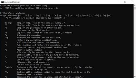 Windows 10 Shutdown Command Prompt Strange Behavior Super User