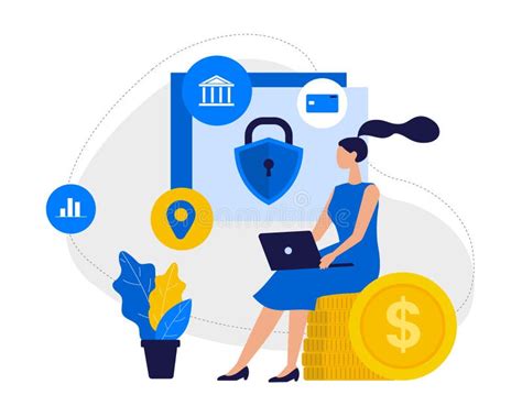 Woman Configures Security Of Her Account Safe Storage Of Personal Data