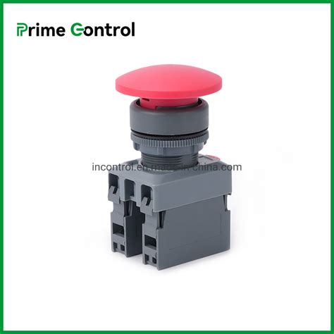 Red Colour Mm Cutout Diameter Panel Mount Mushroom Head Push Button Switch Push Button