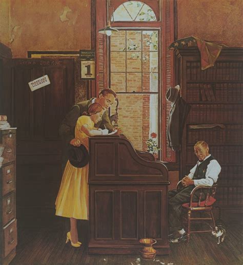Norman Rockwell Marriage License 1979 Mutualart