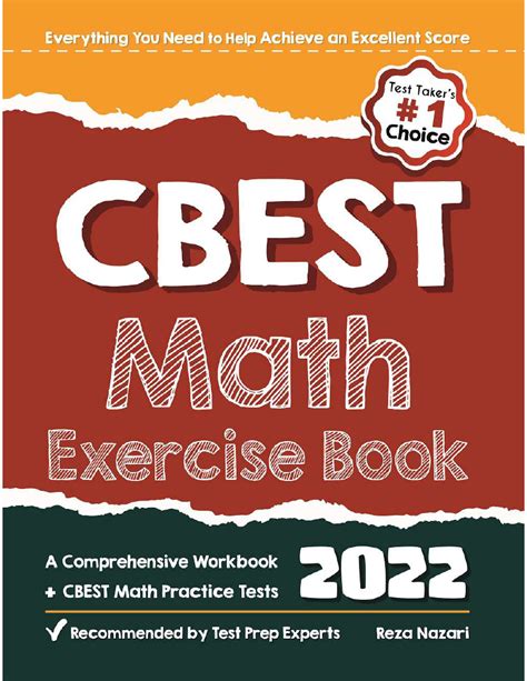 Cbest Math Exercise Book A Comprehensive Workbook Cbest Math Practice Tests Effortless Math
