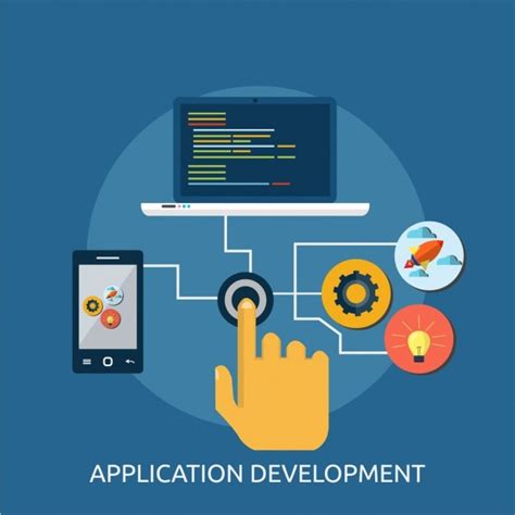 Application Development Background Vector Free Download