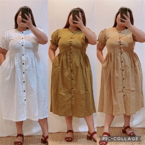 Mermade Plus Size Emma Linen Dress Shopee Philippines