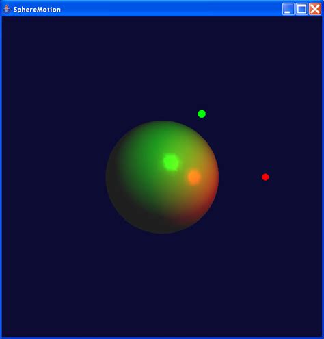 Sphere Motion Motion D Java