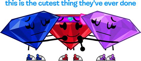 Sapphire And Amethyst Hugging Ruby By Aquadiamondda On Deviantart