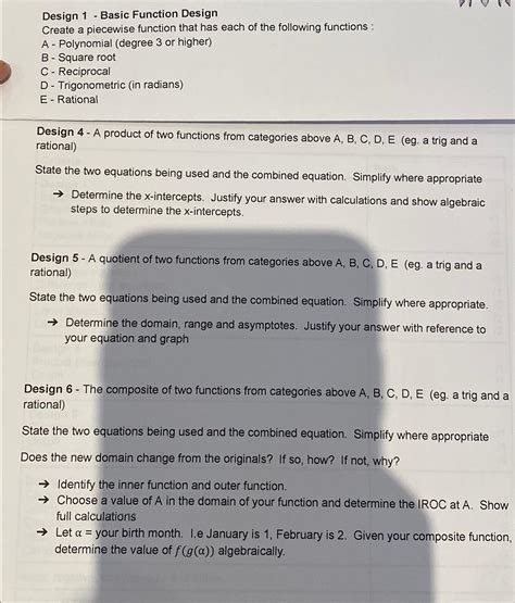 Solved Design 1 ﻿basic Function Designcreate A Piecewise