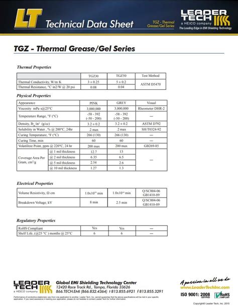 Grease Data Sheet 2023 09 01 Leader Tech Inc