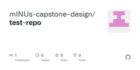 github minus capstone design test repo