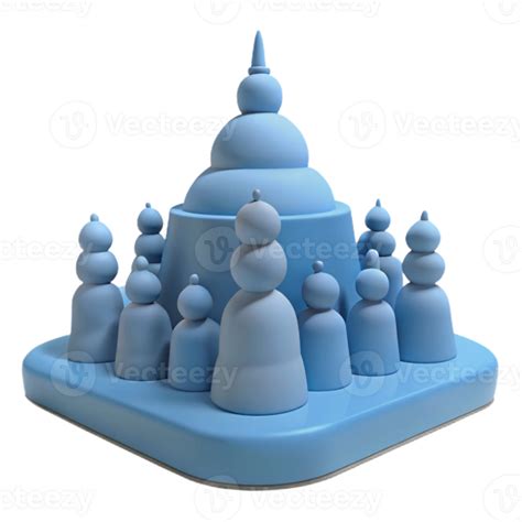 Blue 3d Stacked Sphere Shapes 51327730 Png