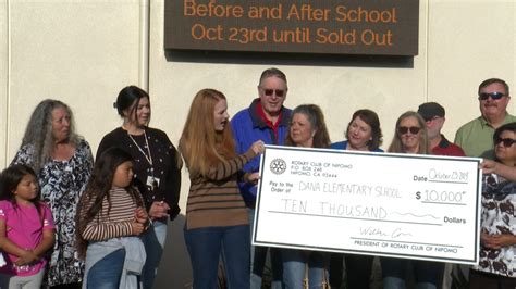 Rotary Club Of Nipomo Funds 10k Electronic Welcome Sign For Local School