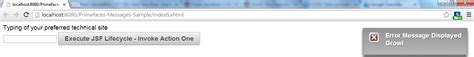 Primefaces Message Messages And Growl Components Example Digitalocean