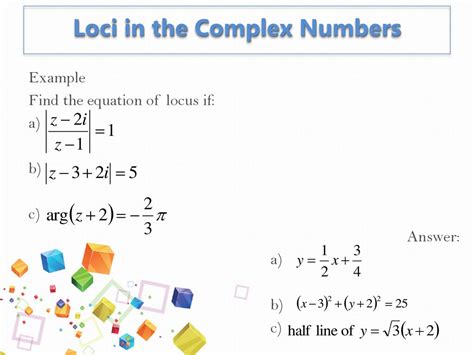 Standard Form Operations The Cartesian Plane Modulus And Arguments