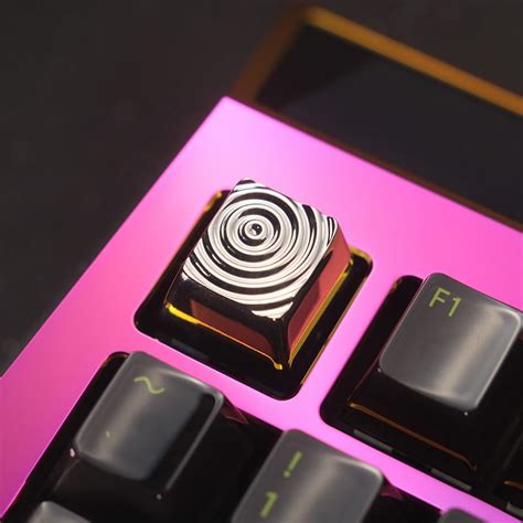 Metal Personalized Keycaps Matrix Art Surrounding Magic Silve R4 Oem