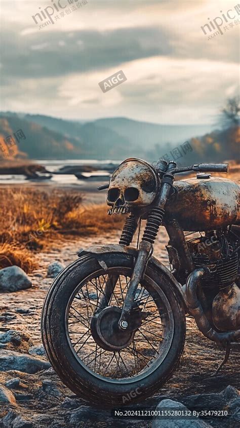 Ai创作图废弃摩托车 怀旧摩托车 怀旧摩托车背景 废弃的摩托车 摩托车背景图 摩托车坟场 恶灵骑士摩托车 遗弃摩托车 野外的摩托车 金属摩托车 丢弃的摩托 酷炫骷髅 单车旅游单车运动 高清摩托