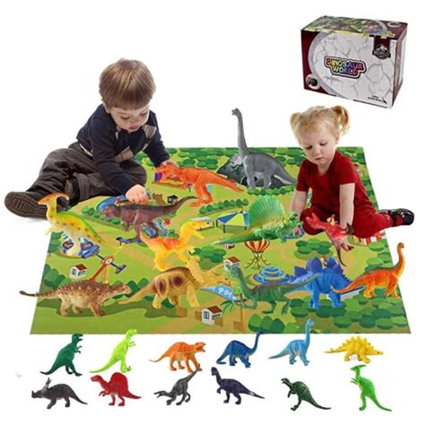 Dinosaur Toys With Play Mat Vivecomb Dinosaur Play Set With 9 Figures
