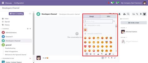 initiating direct messages in odoo 18 discuss odoo 18 community book