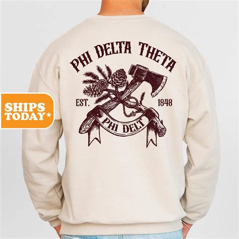 Phi Delta Theta Axe And Honor Fraternity Sweatshirt Phi Delt