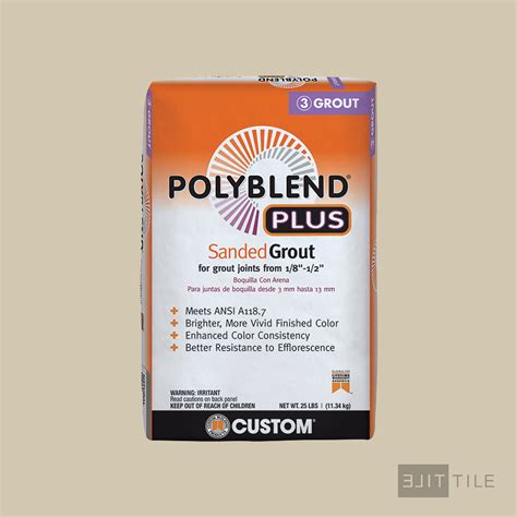 Polyblend Plus Sanded Tile Grout 25 Lb Bag 382 Bone Elit Tile